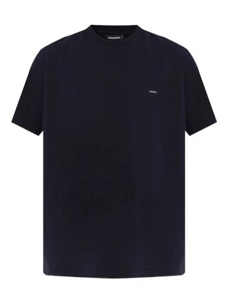 Dsquared2 T-Shirt mit Logo-Schild - Blau