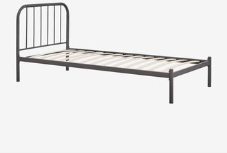 Sklum Lit en fer Asteri SKLUM Gris Graphite 90 x 190 cm