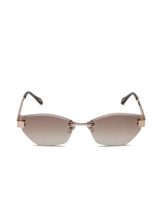 Just Cavalli Womens Sunglasses Shiny Copper Gold Metal Eyewear