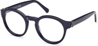 Moncler unisex, Accessoires, Bleu, Taille: 49 MM Round Optical Frame