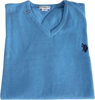 U.S.Polo Association U.s. Polo Assn., Homme, Pulls, Bleu, Taille: L V-neck Tricots