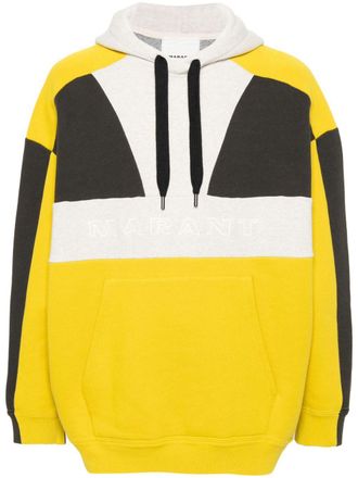 Isabel Marant hoodie Wasil colour block - Jaune