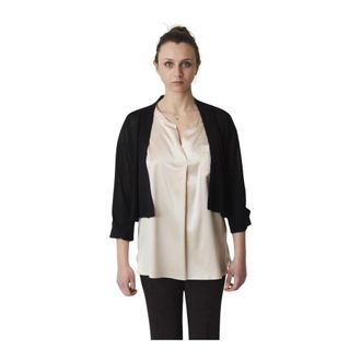 Alpha Studio Damen Cardigan Pullover - - Knitwear - Damen - Schwarzk - M