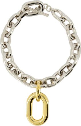 Paco Rabanne Femme, Accessoires, Gris, Taille: ONE Size XL Link Necklace