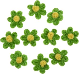 BESPORTBLE HOOTNEE 10 St&uuml;ck Teiliges Geflochtene Blumen Haarband Accessoires Bunte DIY Ornamente f&uuml;r Kleidung Puppen H&uuml;te Vielseitig Verwendbar und Umweltfreundl