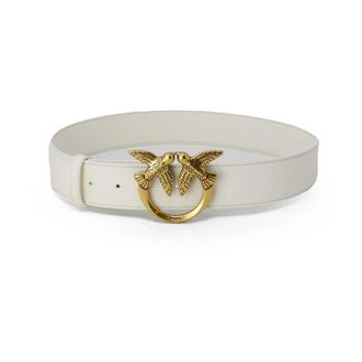 Pinko Love Birds Lederg&uuml;rtel - - Accessories - Damen - Wei&szlig; - ONE SIZE