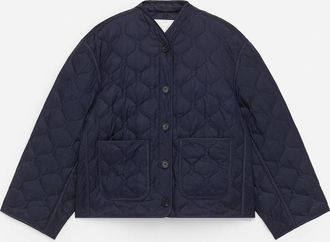 Arket Upcycled Down 2-in-1-Liner-Jacke -Blau