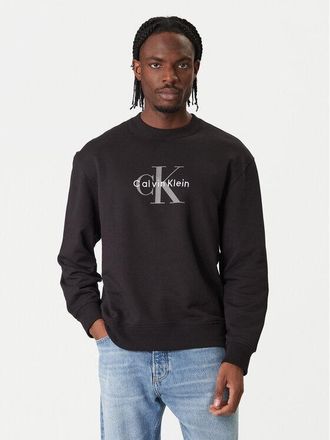 Calvin Klein Jeans Sweatshirt LV04RD242G Schwarz Regular Fit
