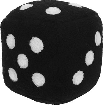 DOITOOL Gro&szlig;es Pl&uuml;sch W&uuml;rfelkissen Schwarz Kawaii Kuschelw&uuml;rfel als Dekoratives W&uuml;rfelspiel Zubeh&ouml;r Weiches Wurfkissen f&uuml;r Kinderzimmer Sofa und Partyspa&szlig;