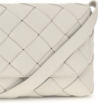 Bottega Veneta Diago Calfskin Leather Shoulder Bag - Gray