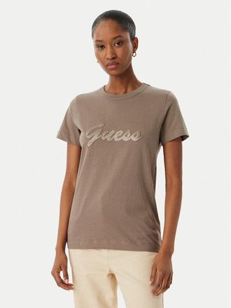 Guess T-Shirt W6GI08 K3023 Braun Regular Fit