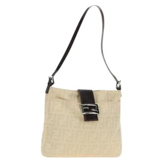 Fendi Pre-owned Vintage Zucca Schultertasche - - Pre-owned - Damen - Beige - ONE SIZE