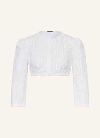 Gottseidank Gottseidank Dirndlbluse Mariella Aus Spitze Mit 3/4-Arm weiss