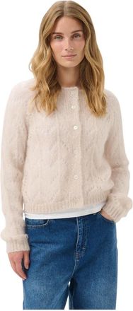 Part Two Cardigan - - Knitwear - Damen - Beige - XL