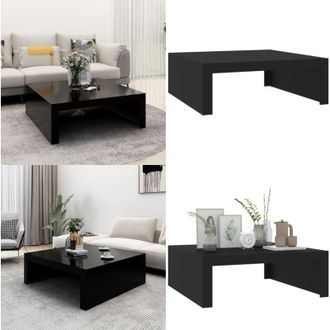vidaXL Couchtisch Schwarz 100x100x35 cm Holzwerkstoff - Couchtisch - Wohnzimmertisch - Beistelltisch - Holzt Tisch - Schwarz - Home & Living
