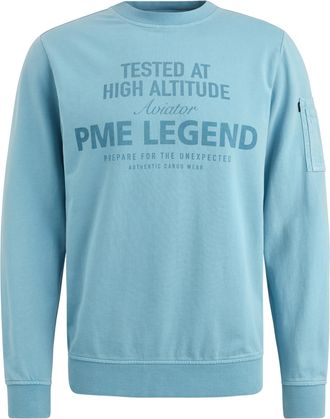 PME Legend Herren Sweatshirt mit Druck, Farbe:hellblau, Gr&ouml;&szlig;e:XXL