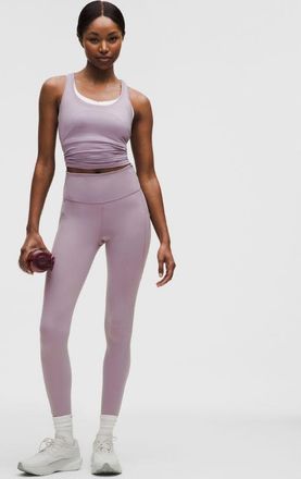 lululemon Legging Fast and Free taille haute 5 poches pour Femmes - 64 cm - Violet/Pastel - Taille 10