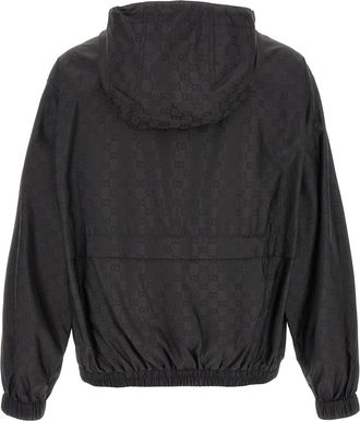 Gucci GG Jacquard Nylon Jacket - black
