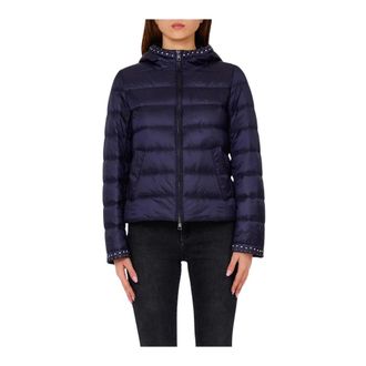 Liu Jo Femme, Vestes, Bleu, Taille: 38 FR Padded Jacket