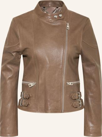 Belstaff Lederjacke Russo beige