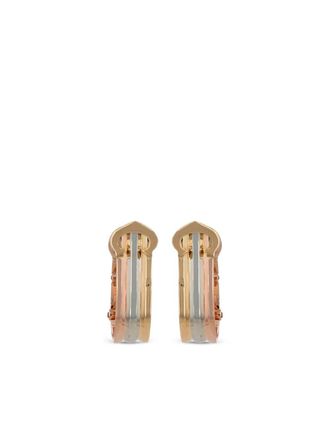 Cartier 1990s 18kt C de Cartier Goldohrclips - Grau