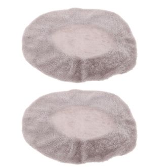 Valiclud 2 St&uuml;ck Pack Wc Deckelbez&uuml;ge Flauschiger Elastischer Waschbarer Staubschutz rutschfest Universell Passend Grauer Toilettensitzbezug f&uuml;r Bad