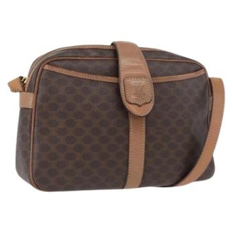 Celine Sac bandouli&egrave;re en toile Pre-owned - Femme - Pre-owned - Brun - Taille: ONE Size