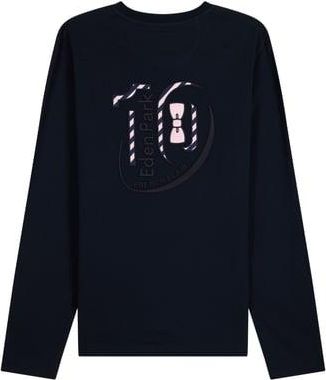 Eden Park T-shirt droit col rond brod&eacute; en coton
