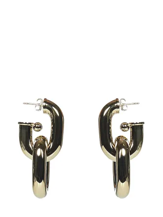 Paco Rabanne Womens Xl Link Earrings Gold Brass
