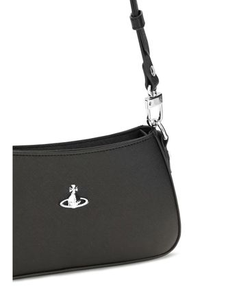 Vivienne Westwood Womens Phone Shoulder Bag Tasha Black Leather Calf Cases & Technology