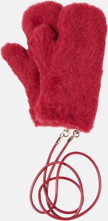 Max Mara Fäustlinge Ombrato aus Wolle und Seide