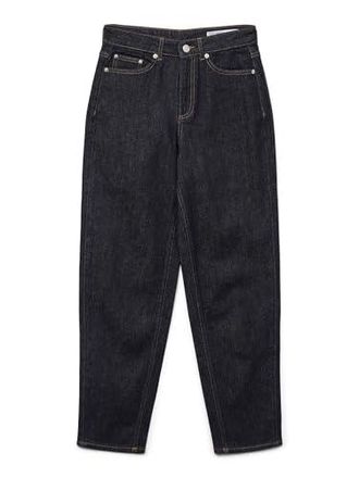 Vero Moda Vmtessa HR Mom Jeans Ra369 GA Noos, Bleu fonc&eacute; Denim, 29W / 32L Femmes
