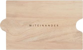 R&auml;der Puzzle Schneidebrett Miteinander