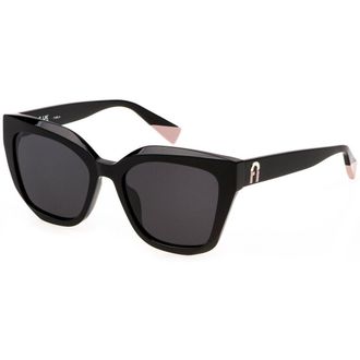 Furla SFU781 Lunettes de soleil, Noir/Fum&eacute;e, 54 mm