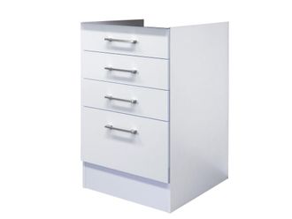 Flex-Well Schubkastenschrank - 50 cm breit - in Wei&szlig; -; Nawa