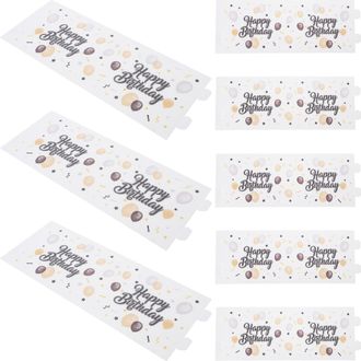 DOITOOL OUNONA 8 St&uuml;ck Kunststoff Kerzenschirme f&uuml;r Geburtstagskerzen Zylindrische Teelichth&uuml;llen Farbecht Dekorative Tischkerzenabdeckung f&uuml;r Party und Wohnr