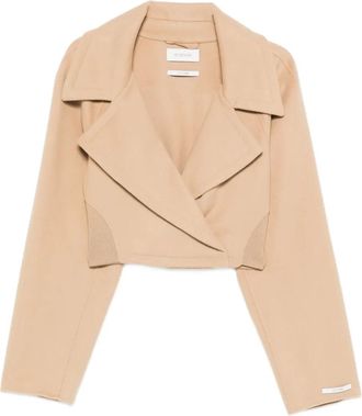 Sportmax Viale Cropped-Jacke mit Revers - Nude
