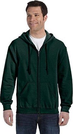 Gildan Heavy Blend G186 Capuche zippée intégrale 50/50 227 g, vert forêt, Medium