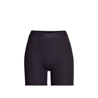 SKIMS Short moulant c&ocirc;tel&eacute; en coton m&eacute;lang&eacute;