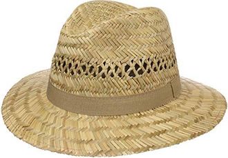 LIPODO Chapeau Paille Classic Traveller Homme - Made in Italy en DEte de Plage avec Ruban Gros Grain Ete Printemps-ete - XL (60-61 cm) Nature