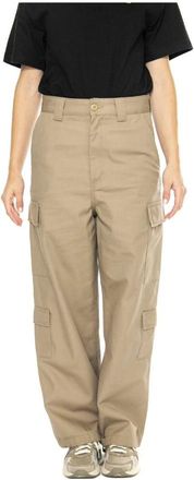 Carhartt Work in Progress Femme, Pantalons, Beige, Taille: W24 Straight Pantalons