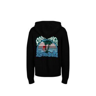 Casablanca Cardigan zipp&eacute; &agrave; capuche en laine