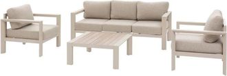 Hesperide Gartenm&ouml;bel &Eacute;vasion Ton & Leinen 5-Sitzer aus Olefin und Aluminium - Hesp&eacute;ride