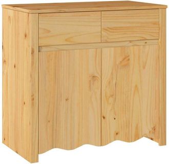 vidaXL Buffet Marron 79 x 43 x 75,5 cm Bois de pin massif Vidaxl