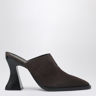 Bottega Veneta Mule Cha-Cha aus dunkelbraunem Wildleder