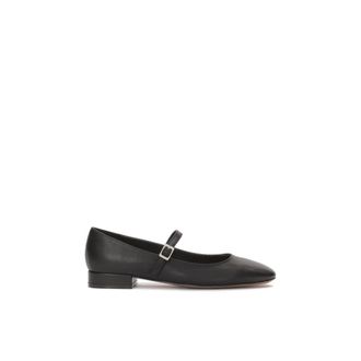 Kazar Schwarze flache Pumps mit Riemenverschluss - - Shoes - Damen - Schwarzk - 39 EU
