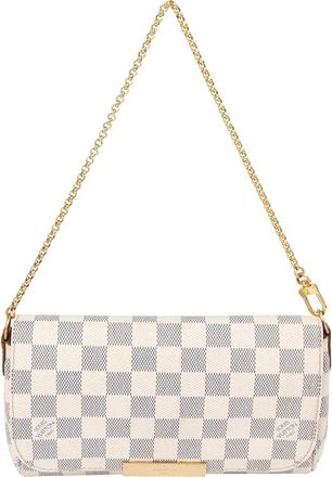 Louis Vuitton Crossbody Bags - Louis Vuitton Damier Azur Monogam Favorite PM Shou - Gr. unisize - in Weiß - für Damen