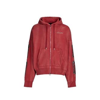 Amiri Hoodie oversize zipp&eacute; &agrave; capuche en coton
