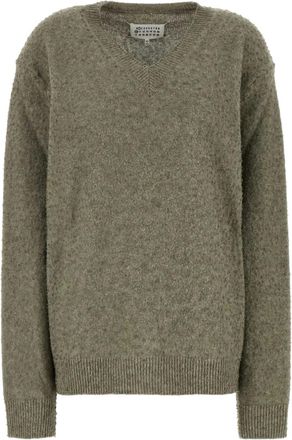 Maison Margiela V-neck sweater - Gr&uuml;n