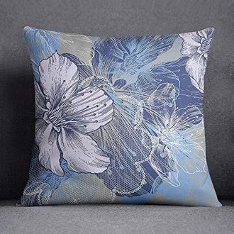 Bonamaison Le Jardin du Lin Kissenhüllen, Cotton, Mehrfarbig, 45x45